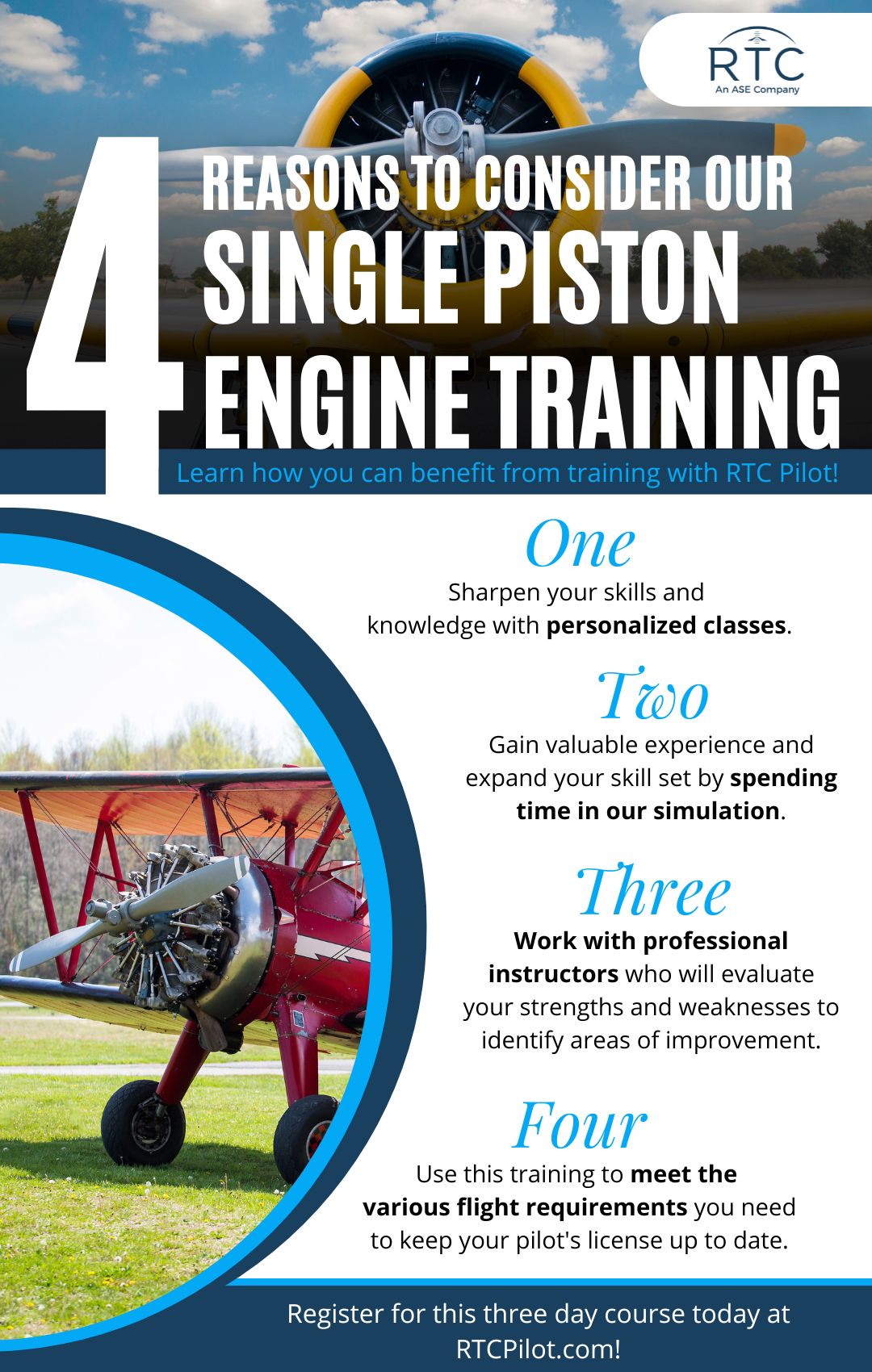 4 Reasons to Consider Our Single-Piston Engine Training - RTC Training